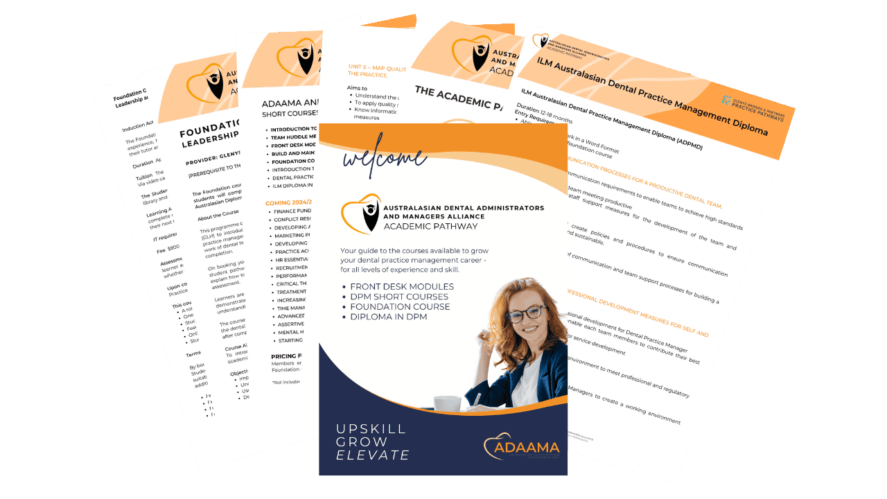 Online Dental Practice Management Courses | ADAAMA
